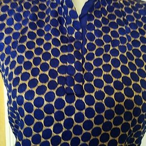 Vintage | Tops | Real Vintage Gorgeous Blue Gold Top 5s 60s | Poshmark